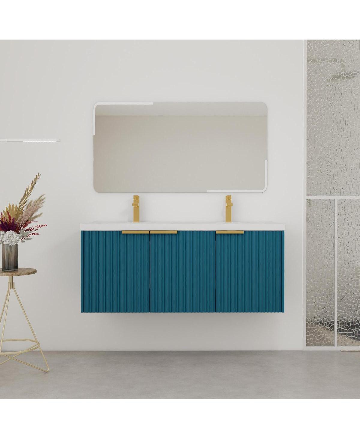 Click here for Sillysis 48 Inch Floating Bathroom Vanity with Dou... prices