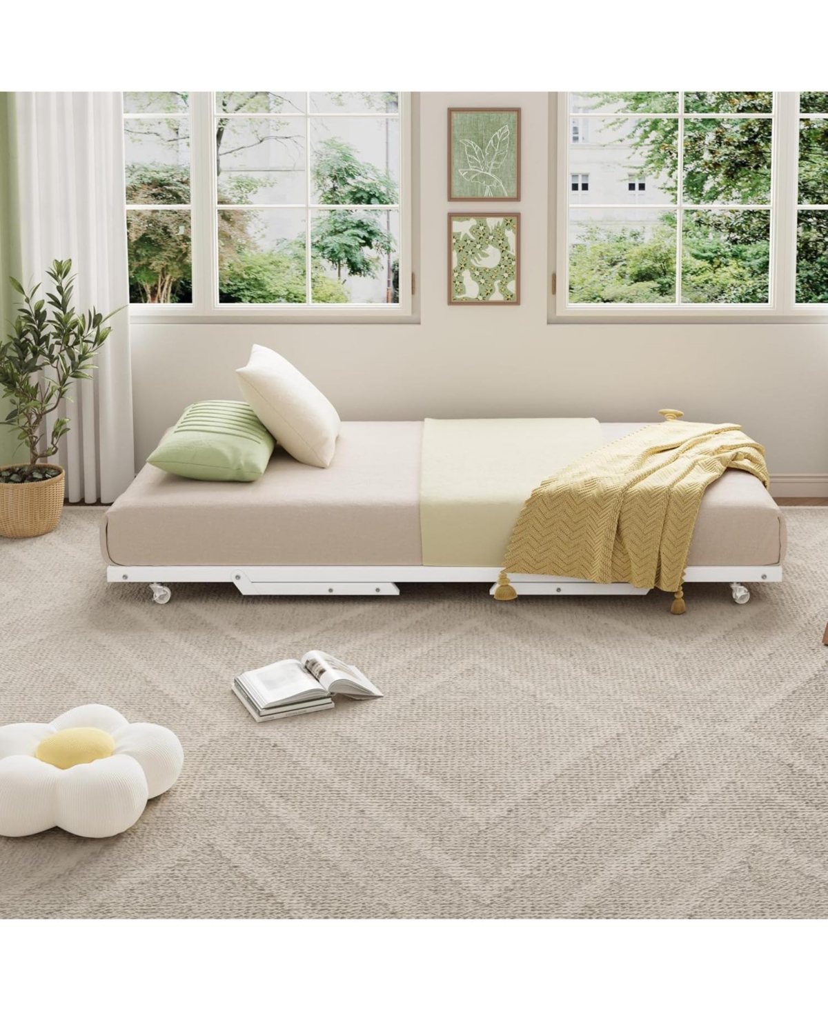 Click here for gaomon Pop-Up Metal Trundle Bed Frame - Collapsibl... prices