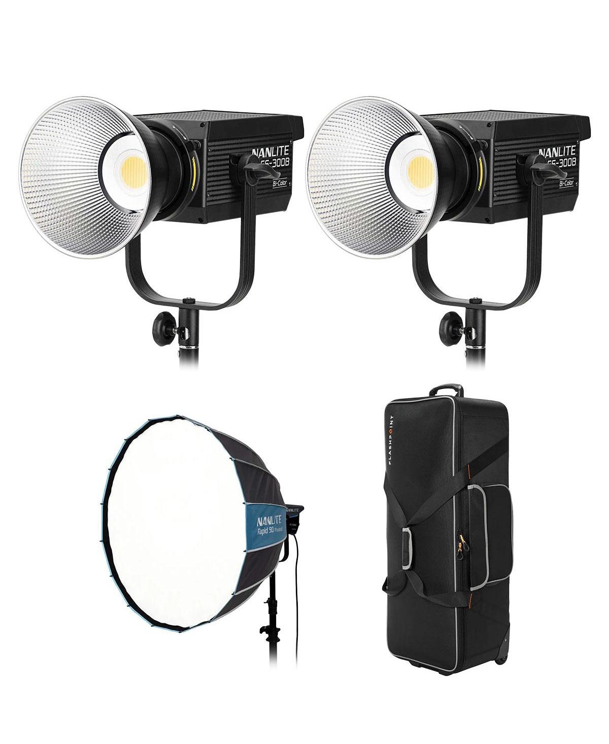 Click here for Nanlite Fs-300B Bi-Color Led Video Spotlight with... prices