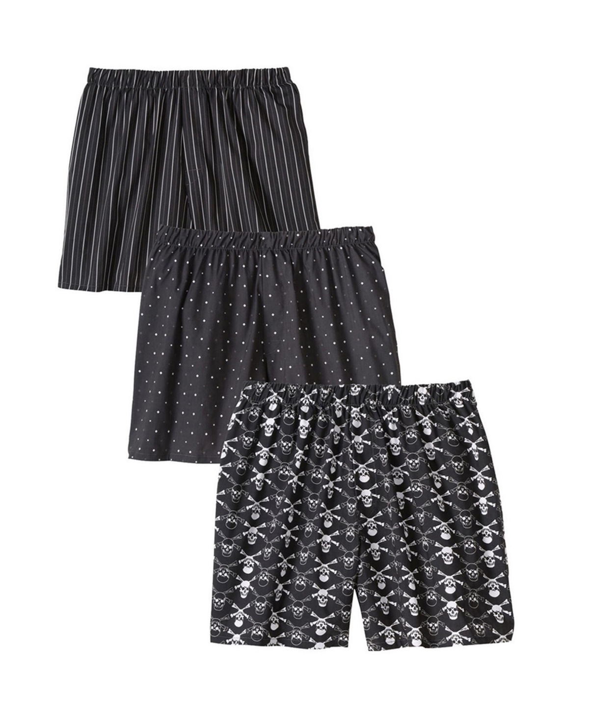 Click here for KingSize Big & Tall Woven Boxers 3-Pack - Monochro... prices