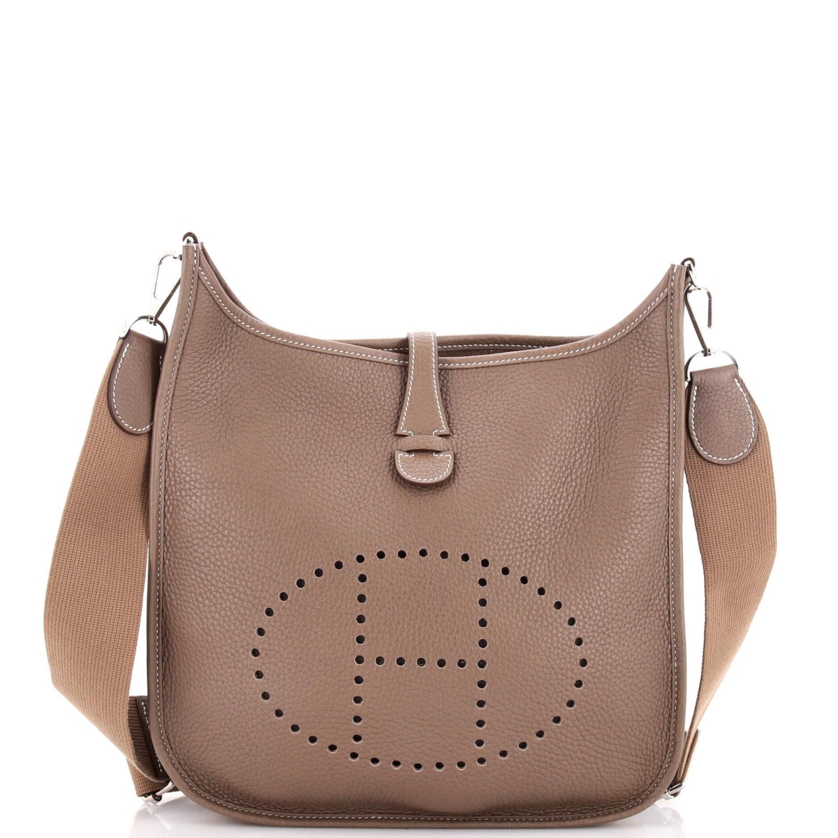Click here for Pre-Owned HERMES Pm Evelyne Bag Gen Iii Clemence -... prices