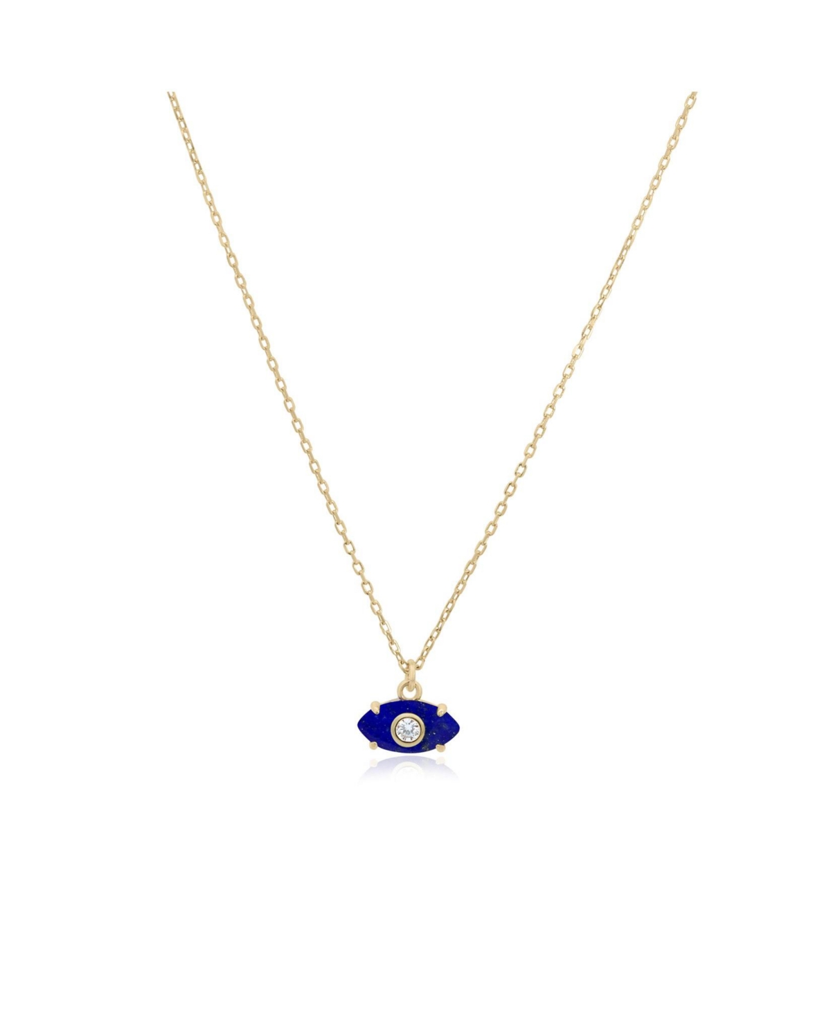 Click here for The Lovery Lapis Evil Eye Necklace 14K Gold-Plated... prices