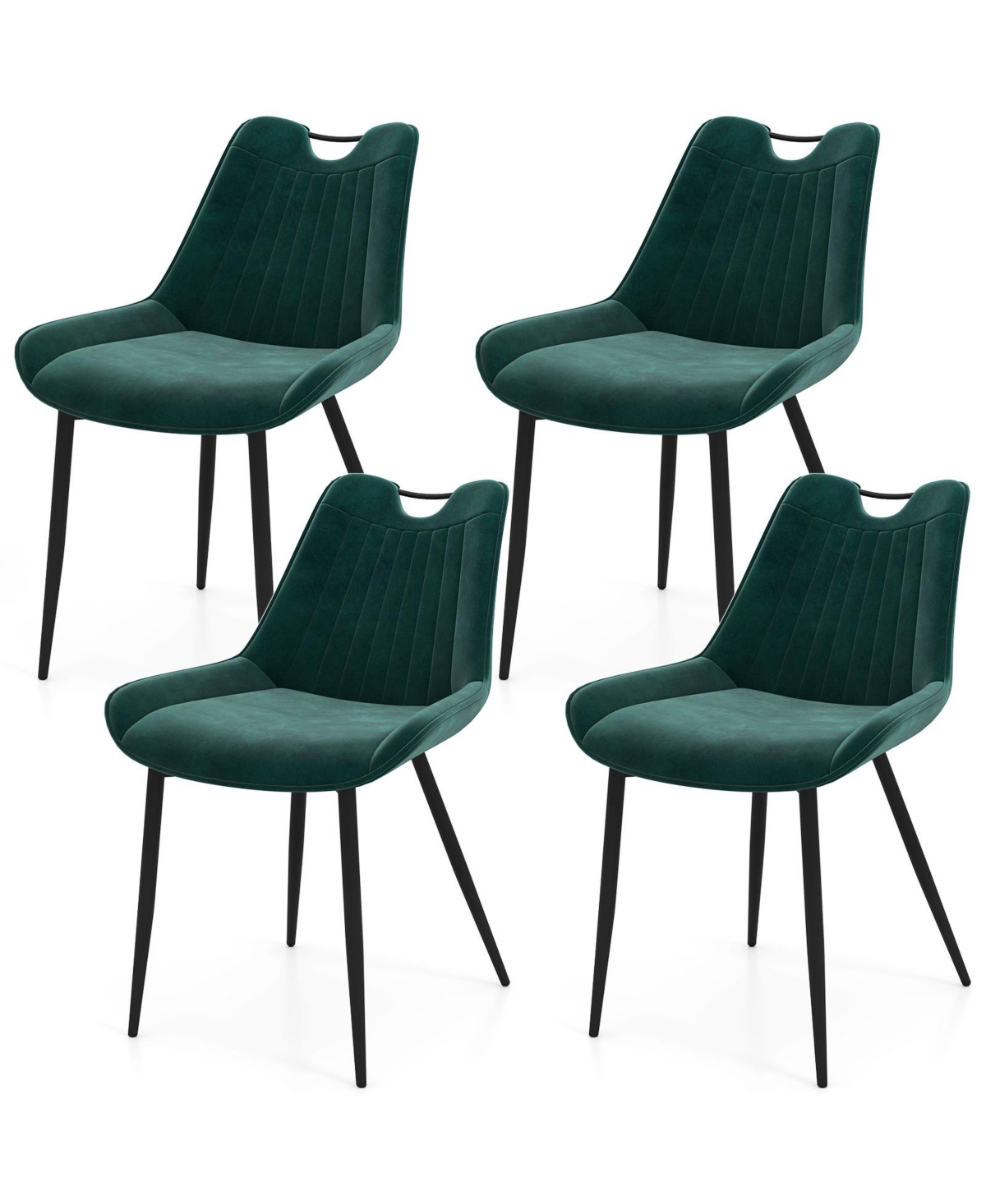 Click here for Slickblue Set of 4 Upholstered Kitchen Chairs with... prices