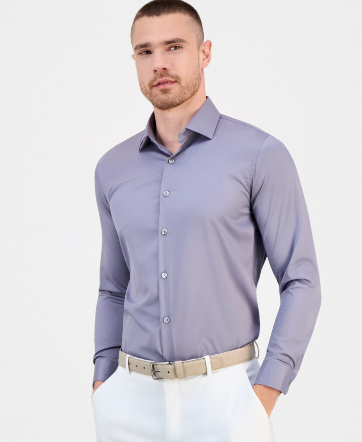 Click here for Suslo Couture Mens Slim-Fit Solid Four-Way Stretch... prices