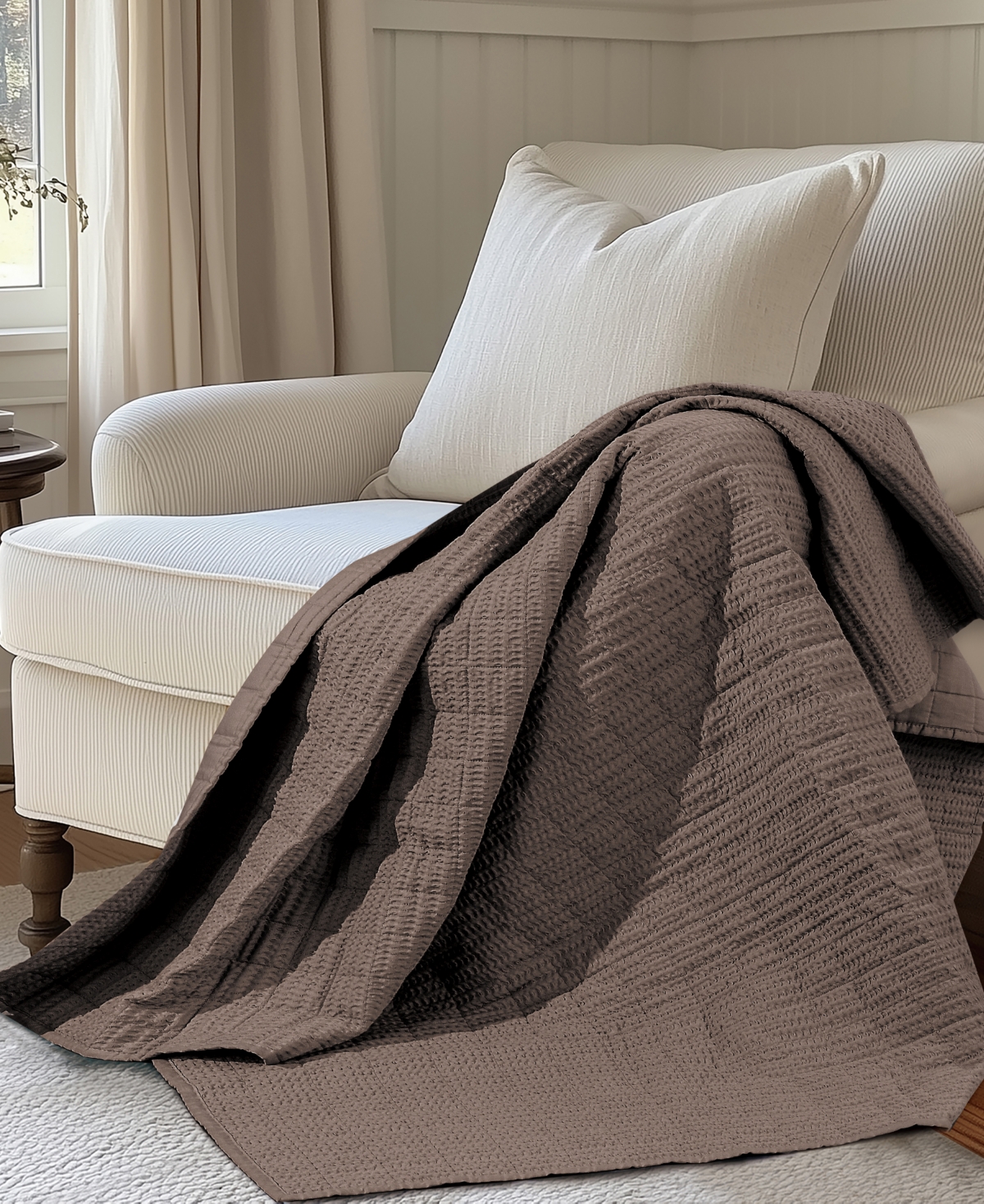 Click here for Levtex Cloud Waffle Textured Quilted Throw  50 x 6... prices