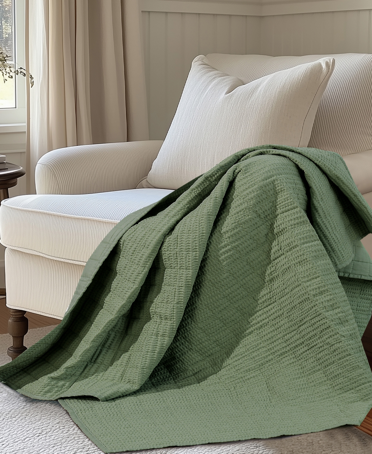 Click here for Levtex Cloud Waffle Textured Quilted Throw  50 x 6... prices
