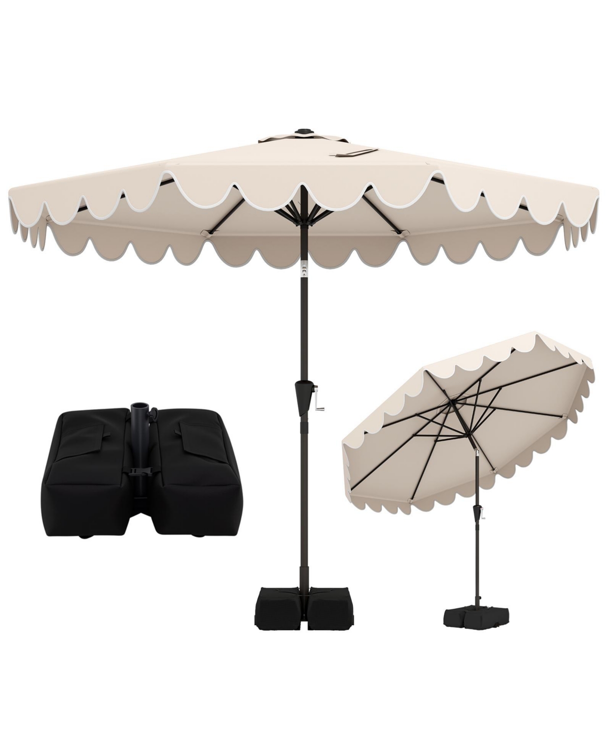 Click here for Costway Patio Umbrella with Weighted Base  Sandbag... prices