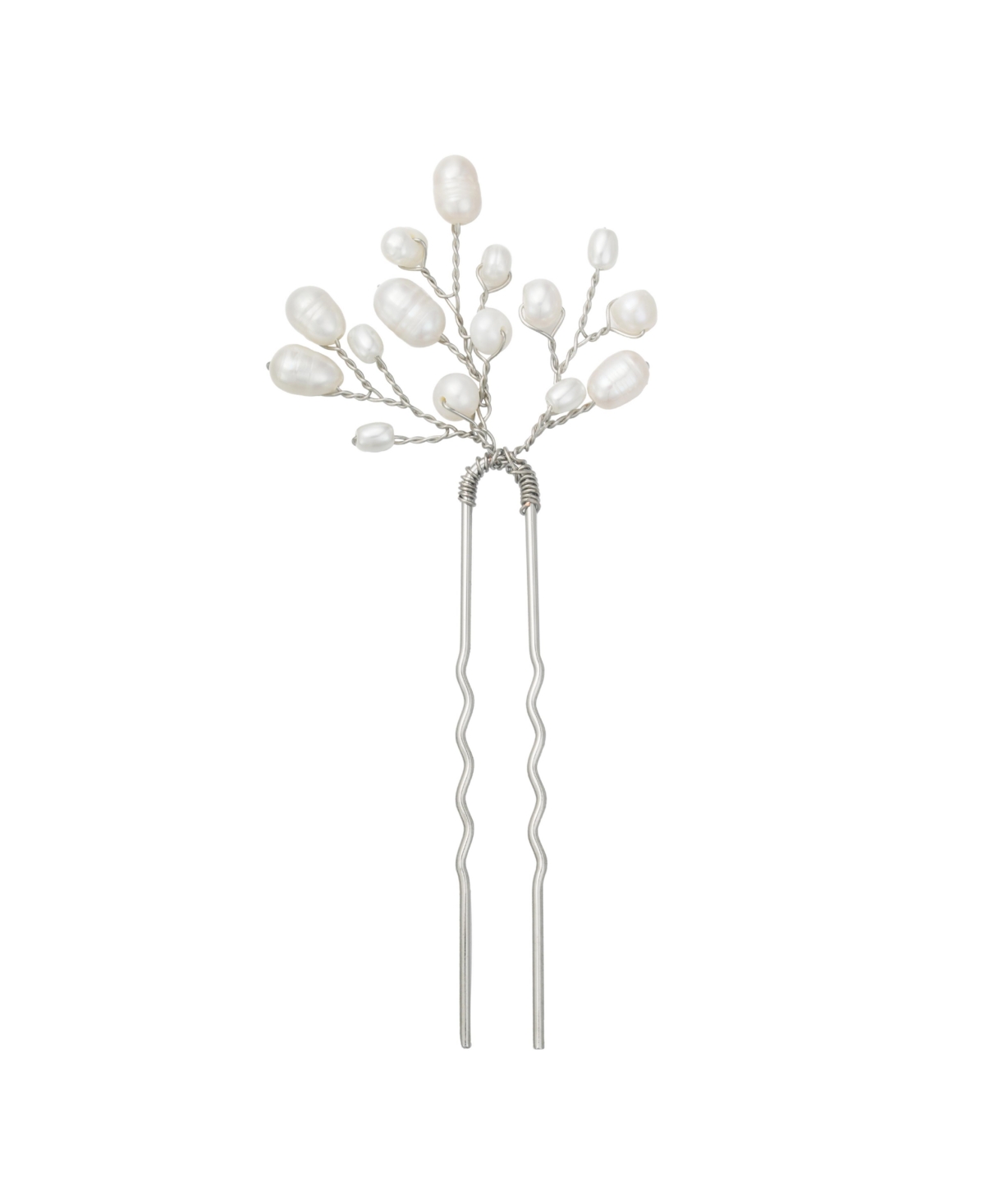 Click here for Untamed Petals Parker Pearl Hair Pin - Silver prices