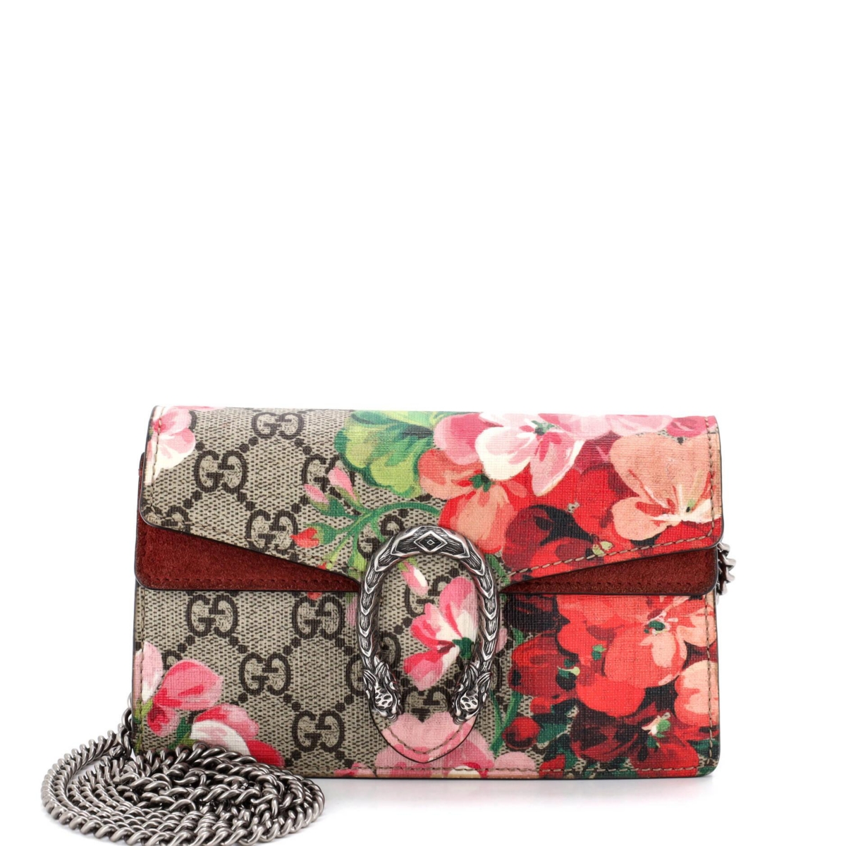 Click here for Pre-Owned Gucci Super Mini Dionysus Bag Blooms Pri... prices