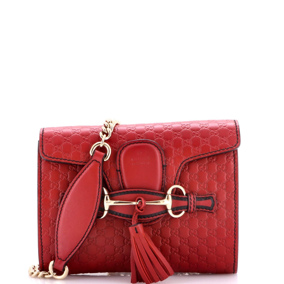 Click here for Pre-Owned Gucci Mini Emily Chain Flap Bag Microguc... prices