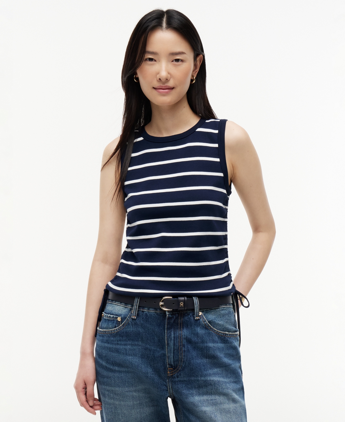 Click here for Tommy Hilfiger Womens Tie-Detail Sleeveless Cotton... prices