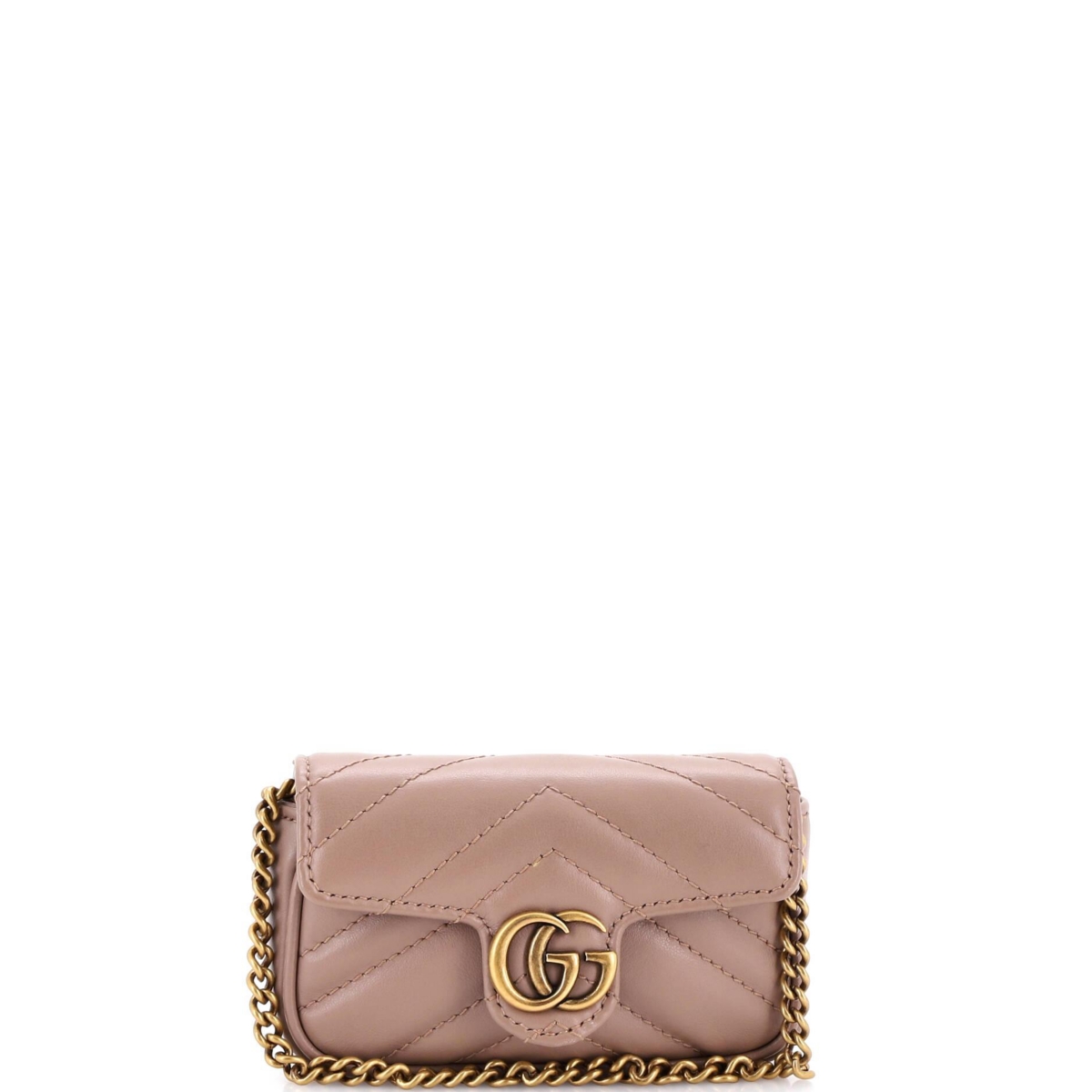 Click here for Pre-Owned Gucci Gg Marmont Coin Purse on Chain Mat... prices