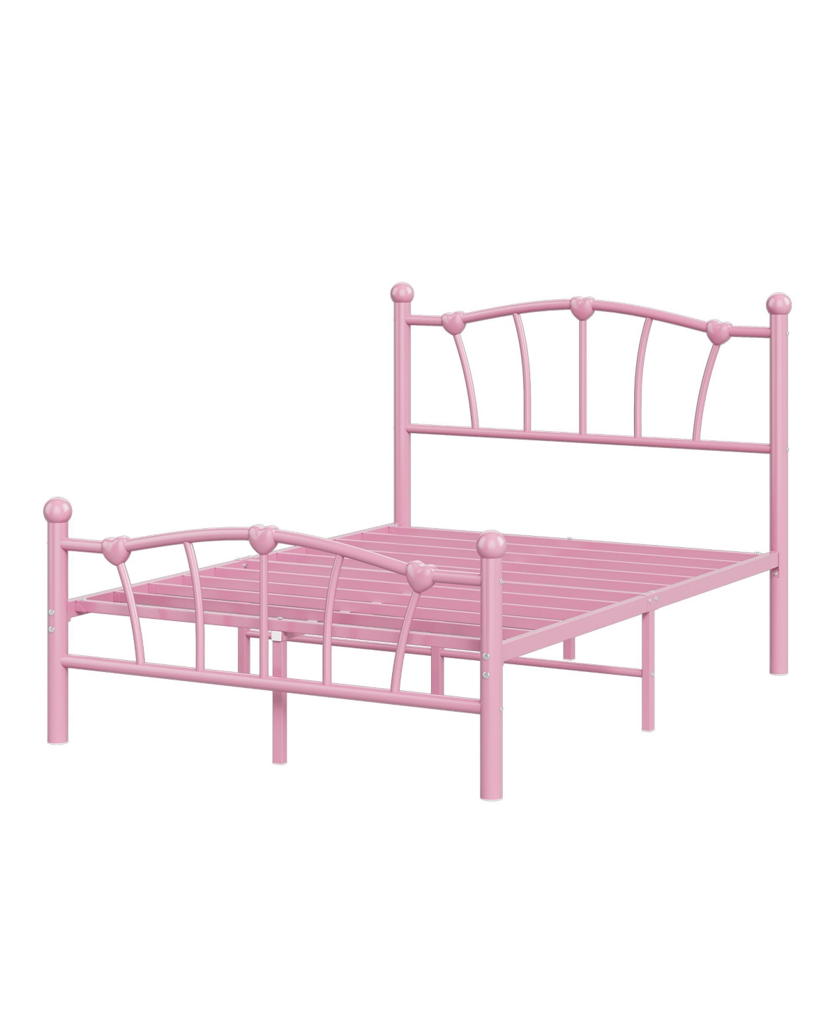 Click here for Homfan Heart-Shaped Metal Platform Bed Frame with... prices