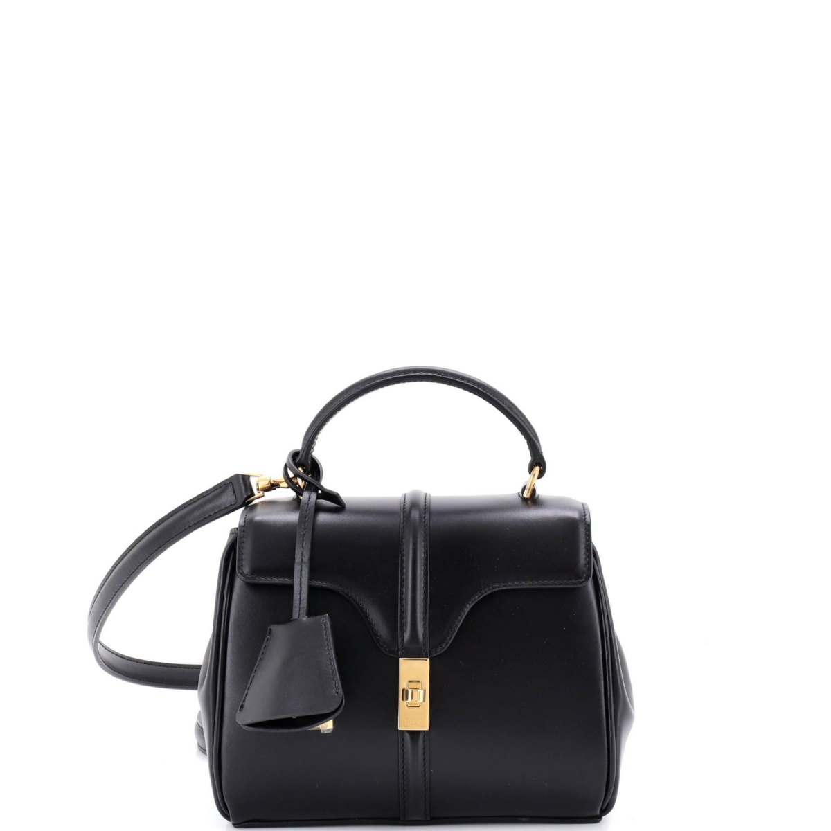 Click here for Pre-Owned Celine Mini 16 Top Handle Bag Smooth Cal... prices