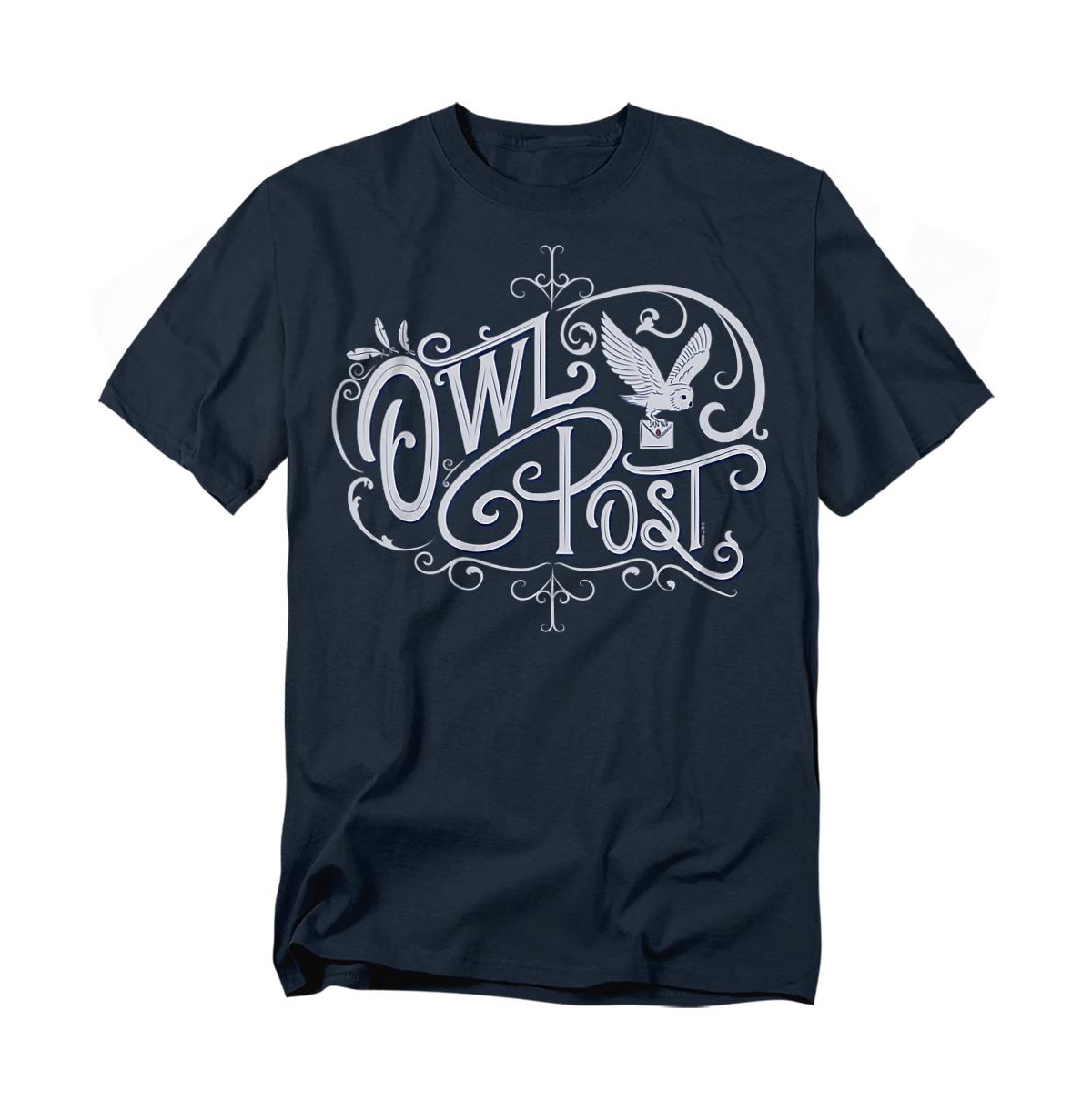 Click here for Harry Potter Mens Owl Post T Shirt - Navy prices