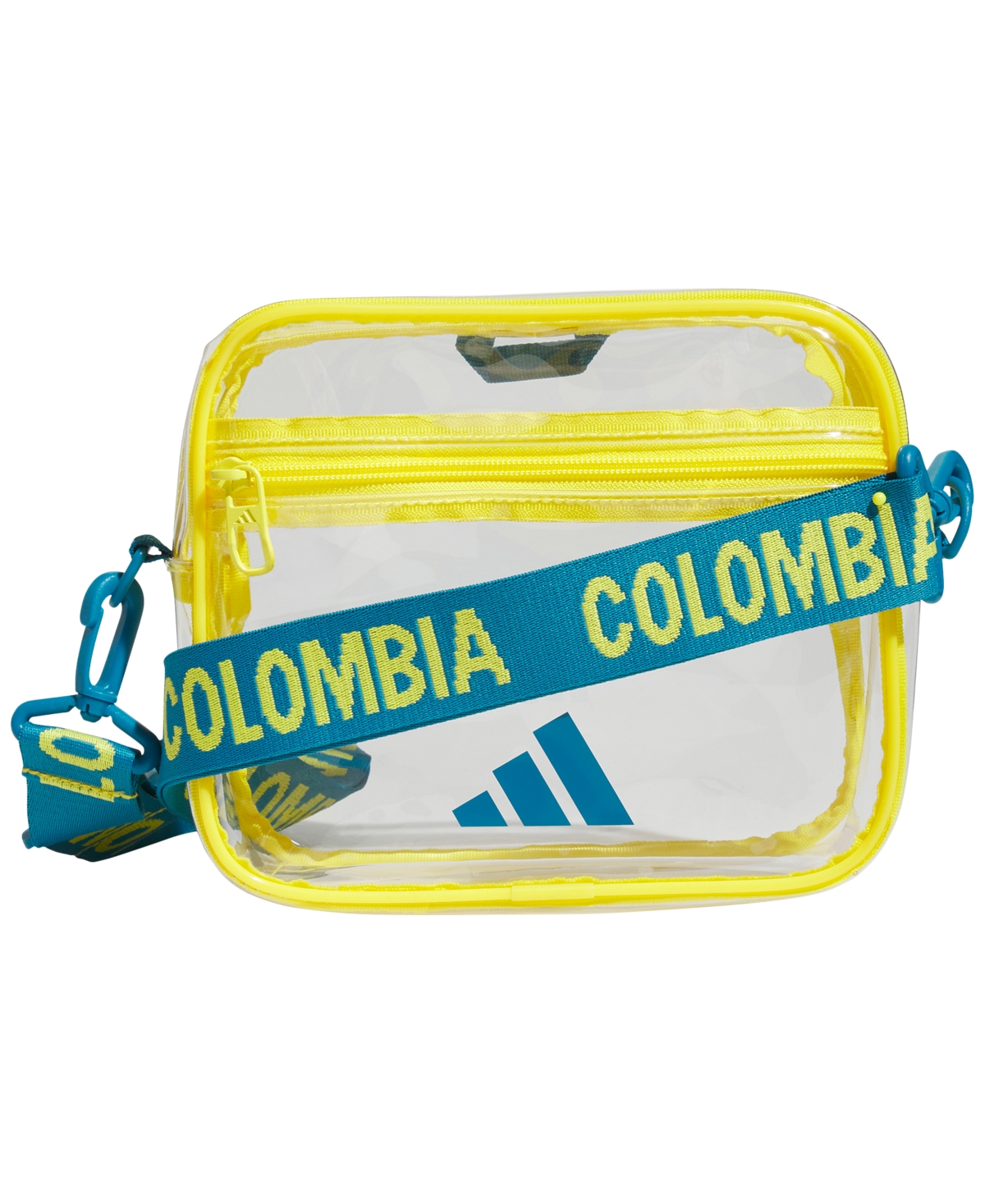Click here for adidas Mens Colombia Zip-Up Crossbody Bag - Clear/... prices