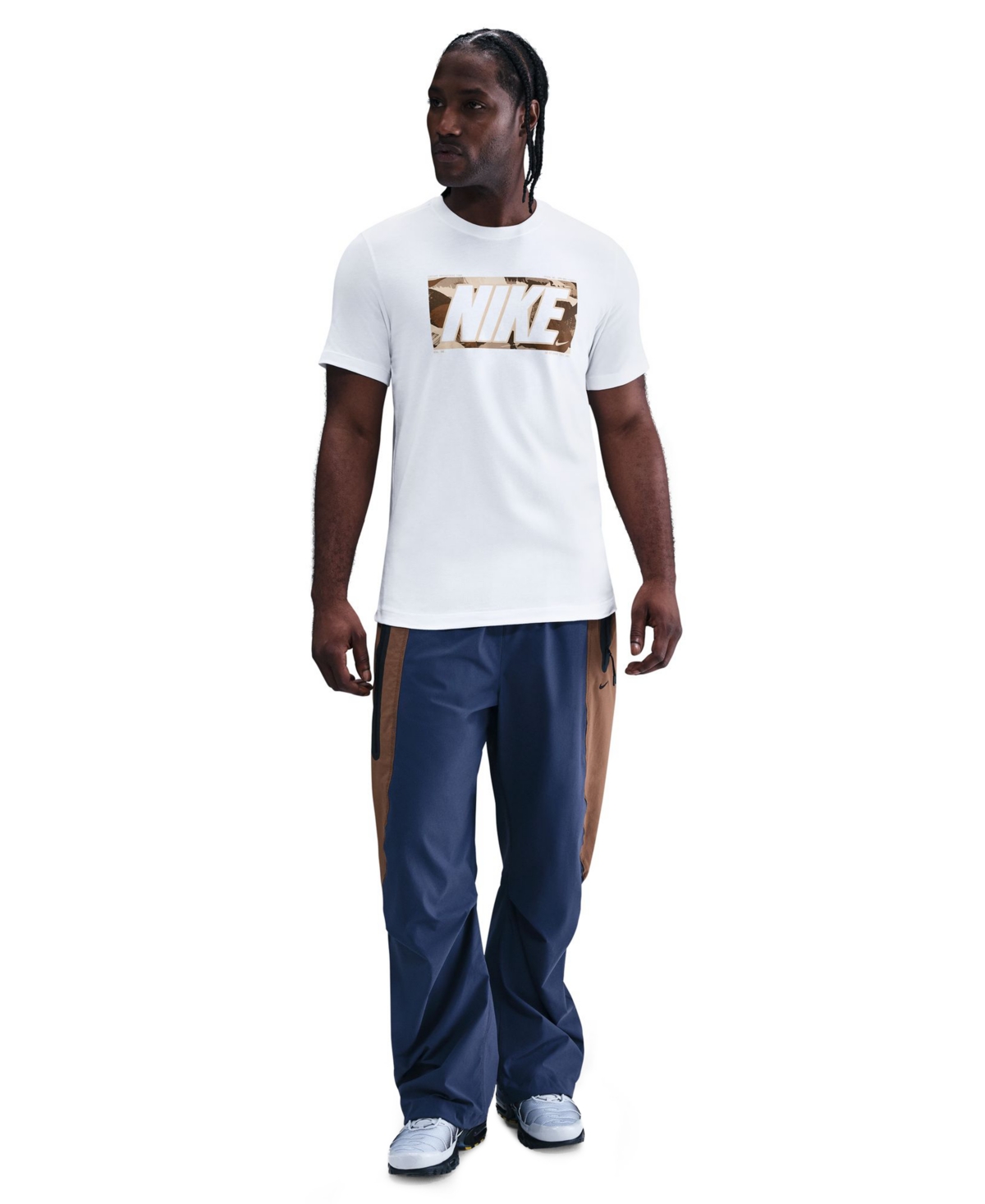 Click here for Nike Mens Short-Sleeve Cotton T-Shirt - White prices