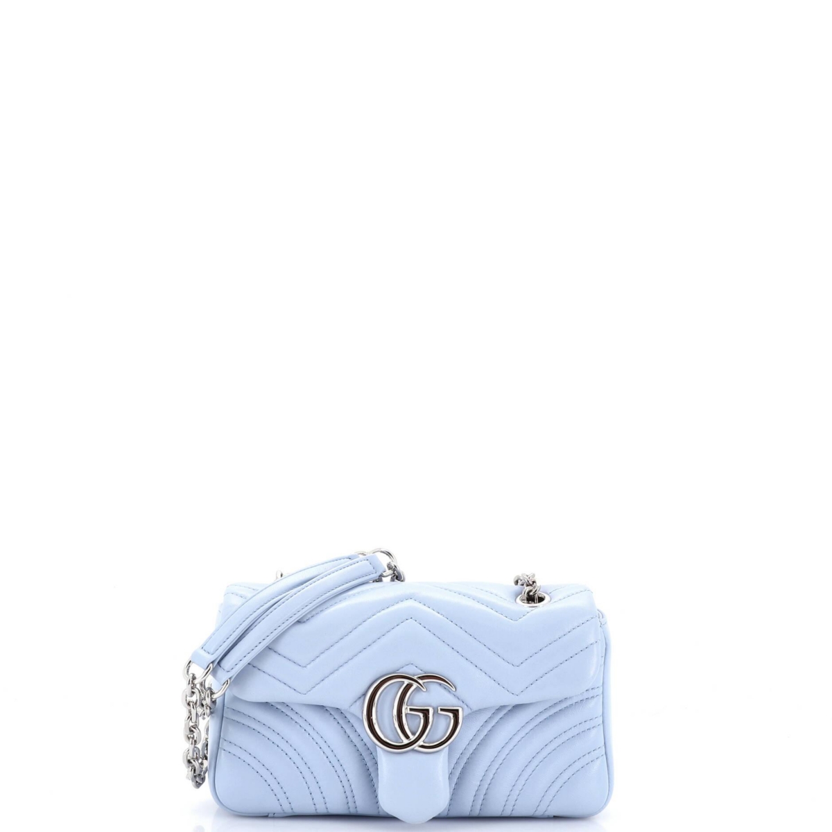 Click here for Pre-Owned Gucci Mini Gg Marmont Flap Bag Matelasse... prices