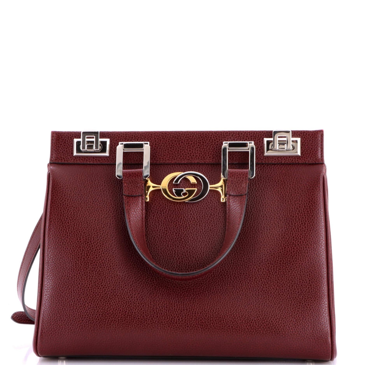 Click here for Pre-Owned Gucci Small Zumi Top Handle Bag Leather... prices