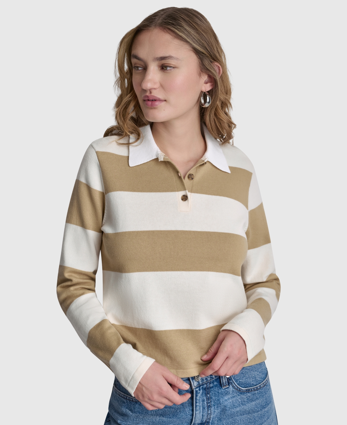 Click here for Dkny Jeans Womens Long-Sleeve Logo Charm Multi-Str... prices