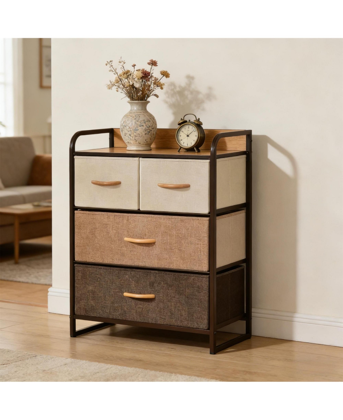 Click here for Freestanding Storage Vanity with 4 Drawers Maple W... prices