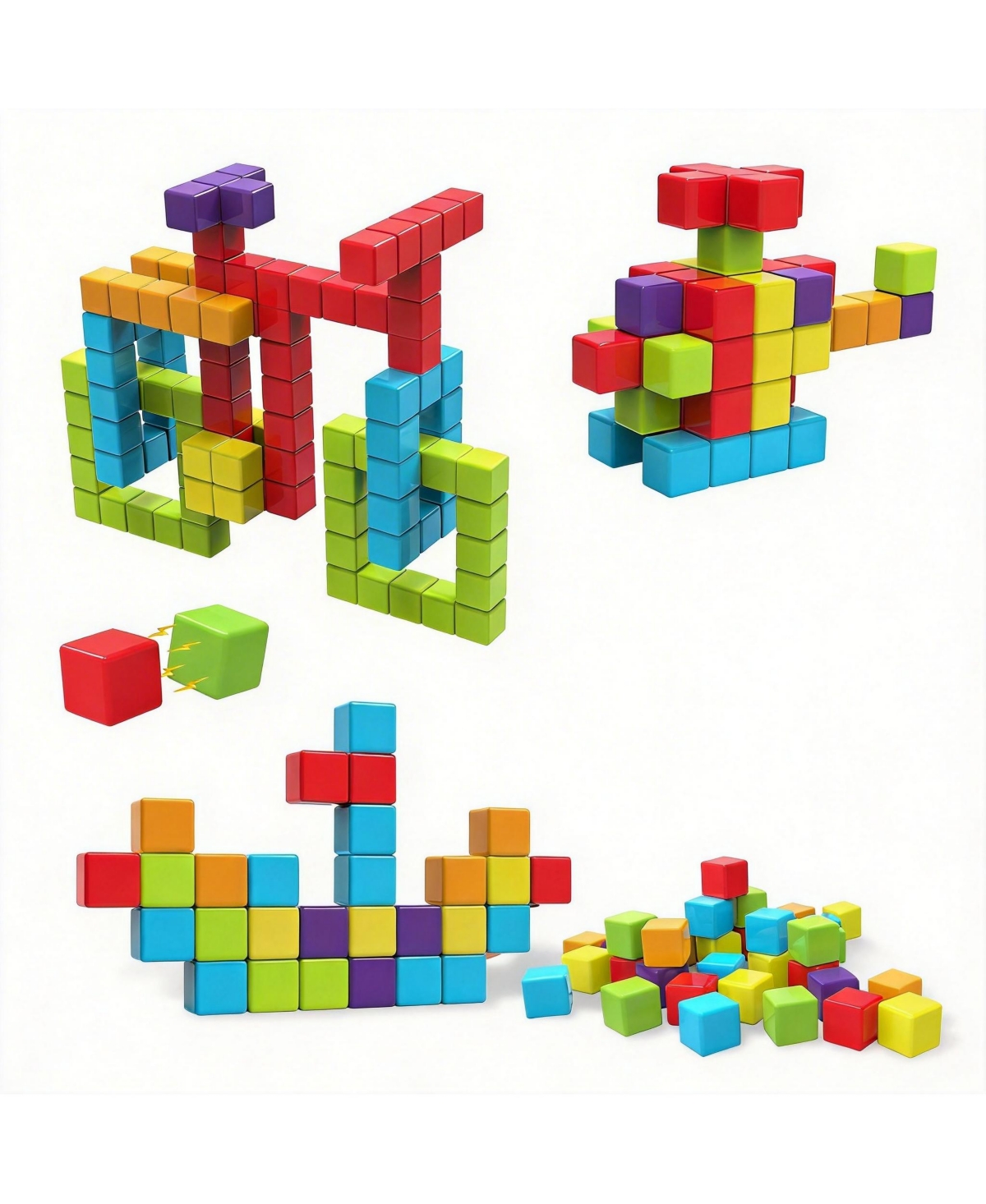 Click here for Gnuadz 1.65 Inch Magnetic Stacking Cubes Sensory M... prices