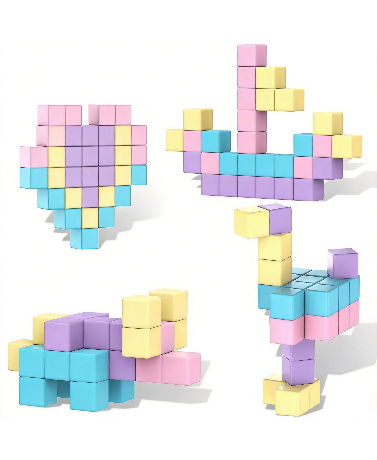 Click here for Gnuadz 56 Pieces 1.22 inch Magnetic Blocks Buildin... prices