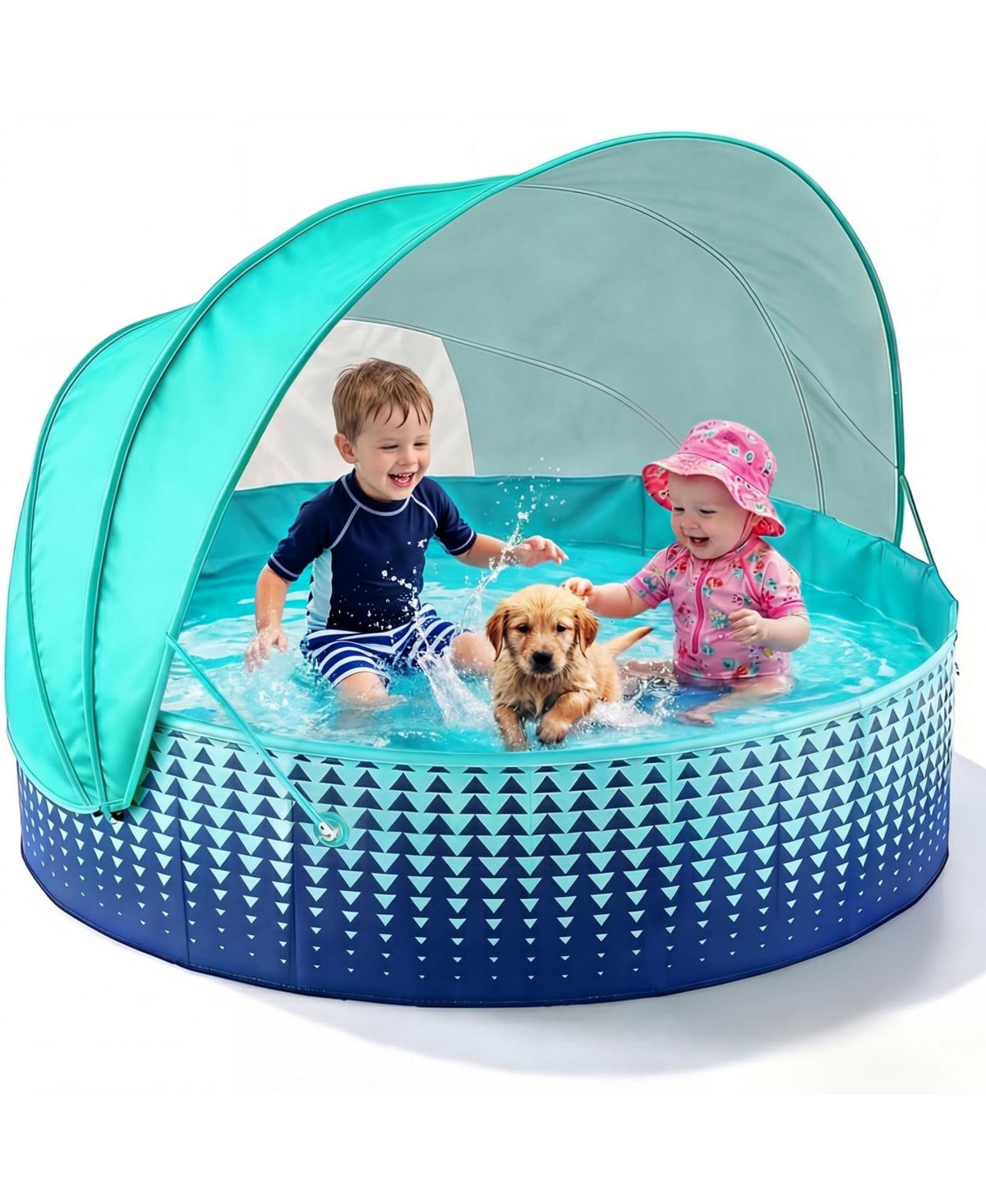 Click here for Gnuadz Kiddie Pool Foldable Shade Tent Swimming Wa... prices