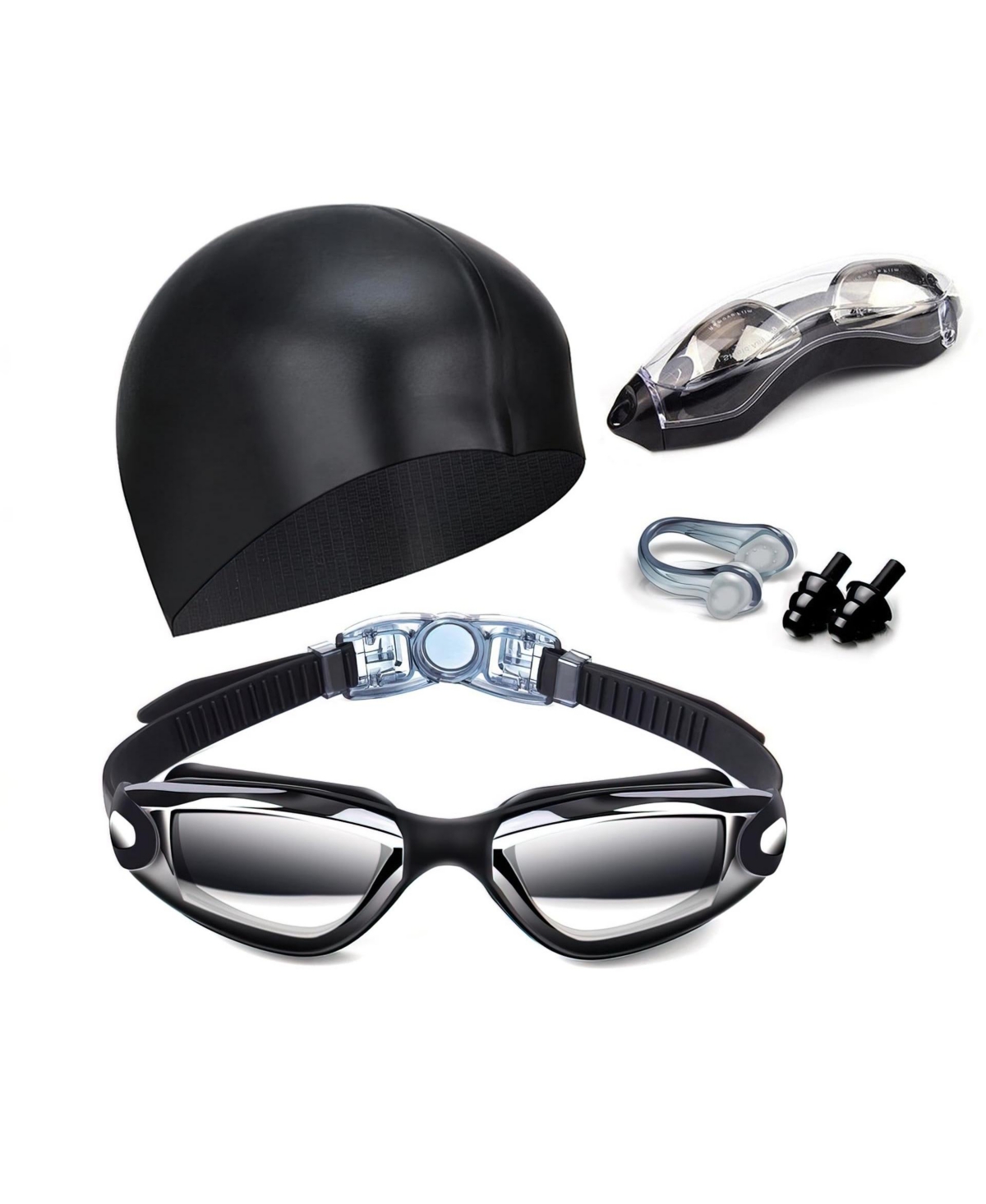 Click here for Gnuadz Swim Goggles Nose Clip Earplugs Cap Case Aq... prices