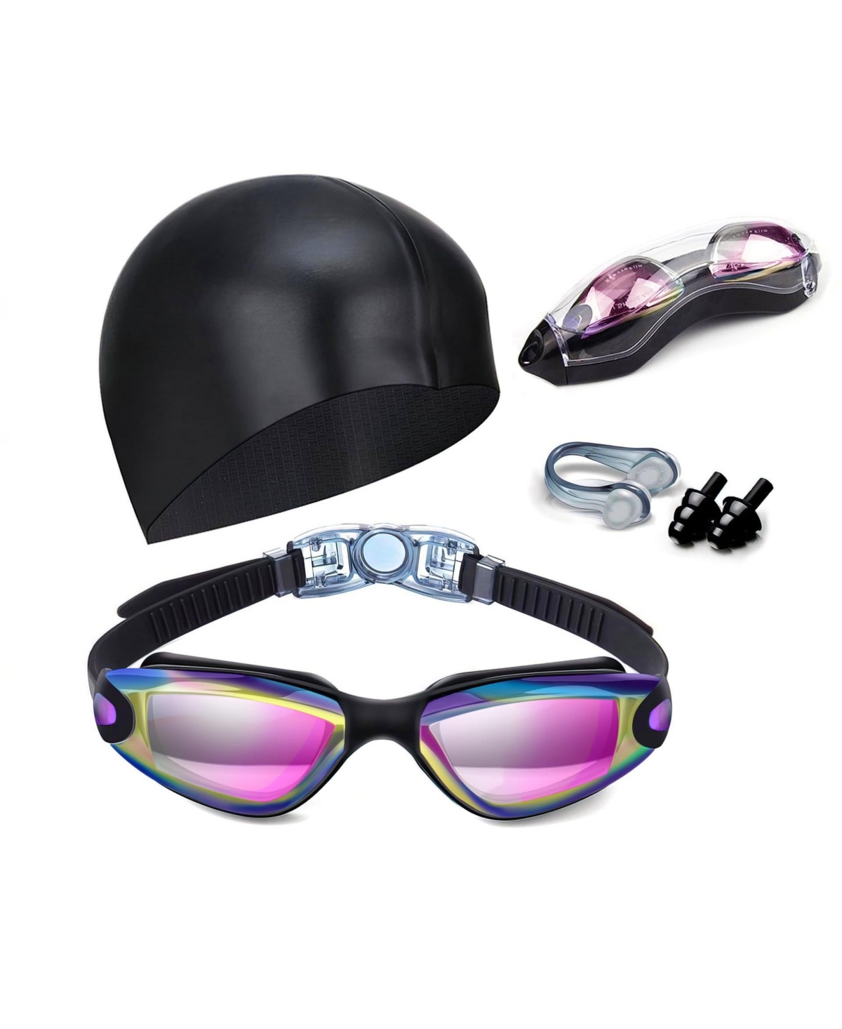Click here for Gnuadz Swim Goggles Nose Clip Earplugs Cap Case Aq... prices