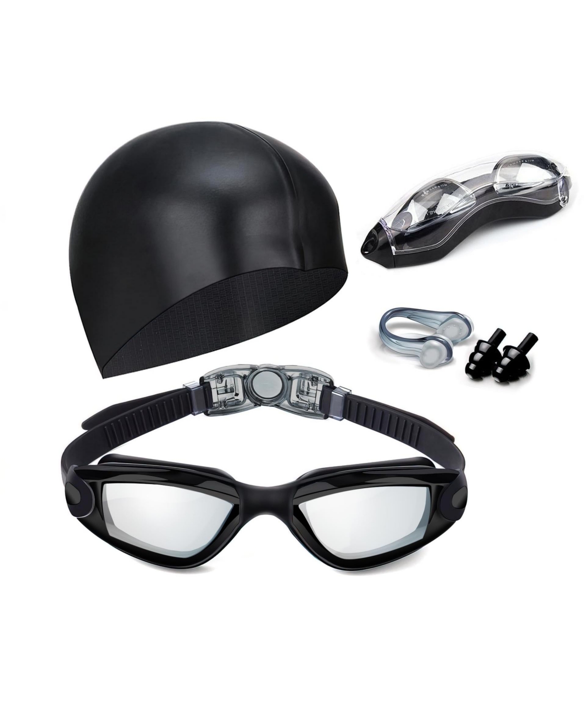 Click here for Gnuadz Swim Goggles Nose Clip Earplugs Cap Case Aq... prices