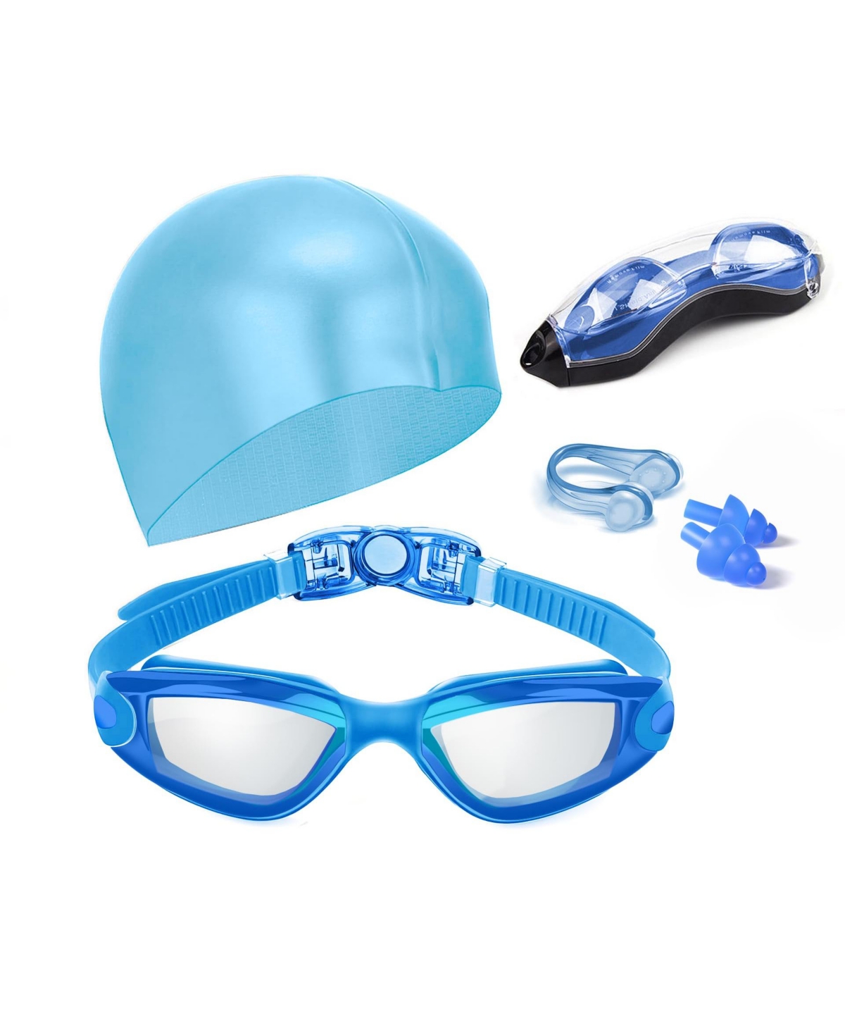 Click here for Gnuadz Swim Goggles Nose Clip Earplugs Cap Case Aq... prices