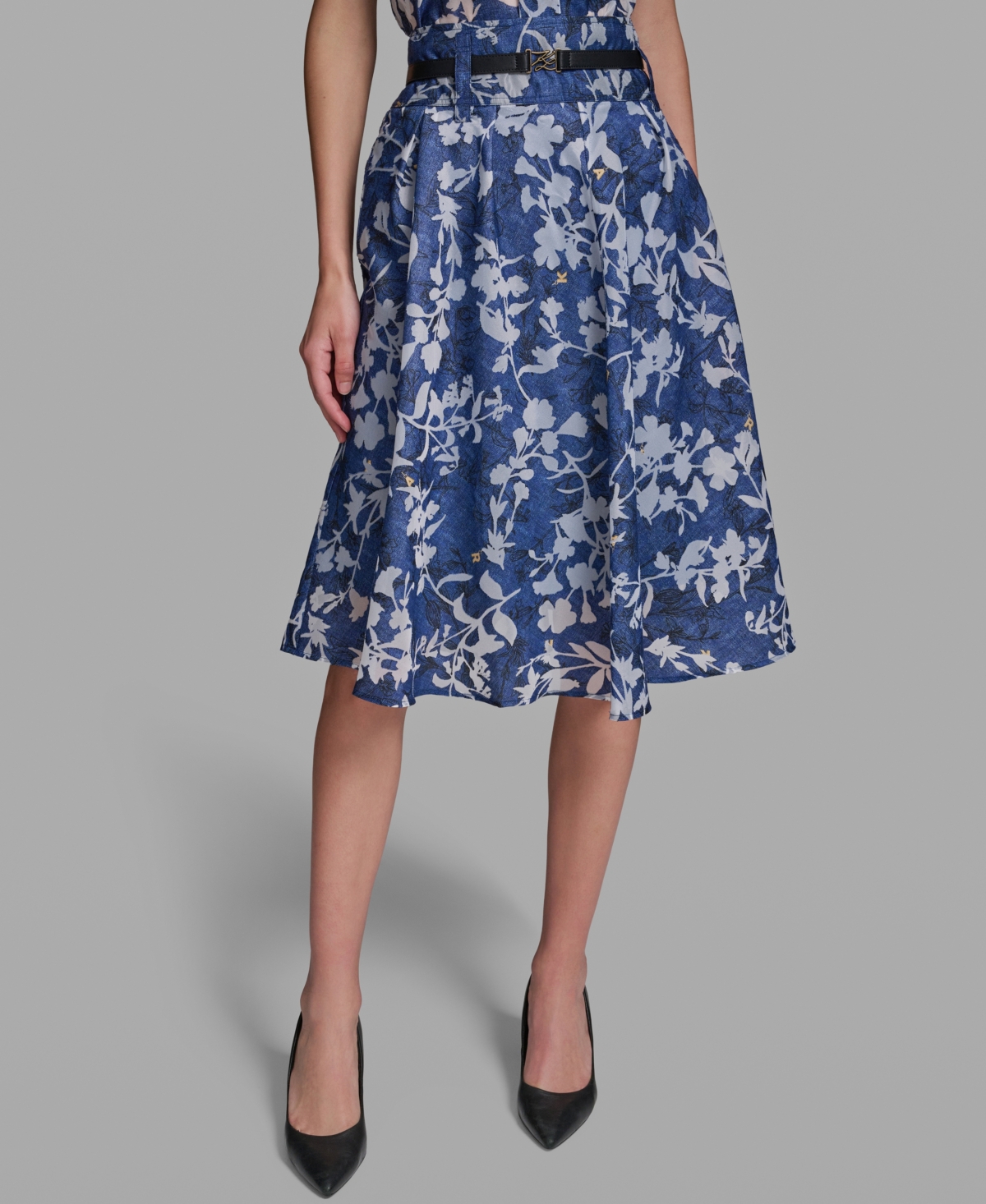 Click here for Karl Lagerfeld Paris Womens Burnout Belted A-Line... prices