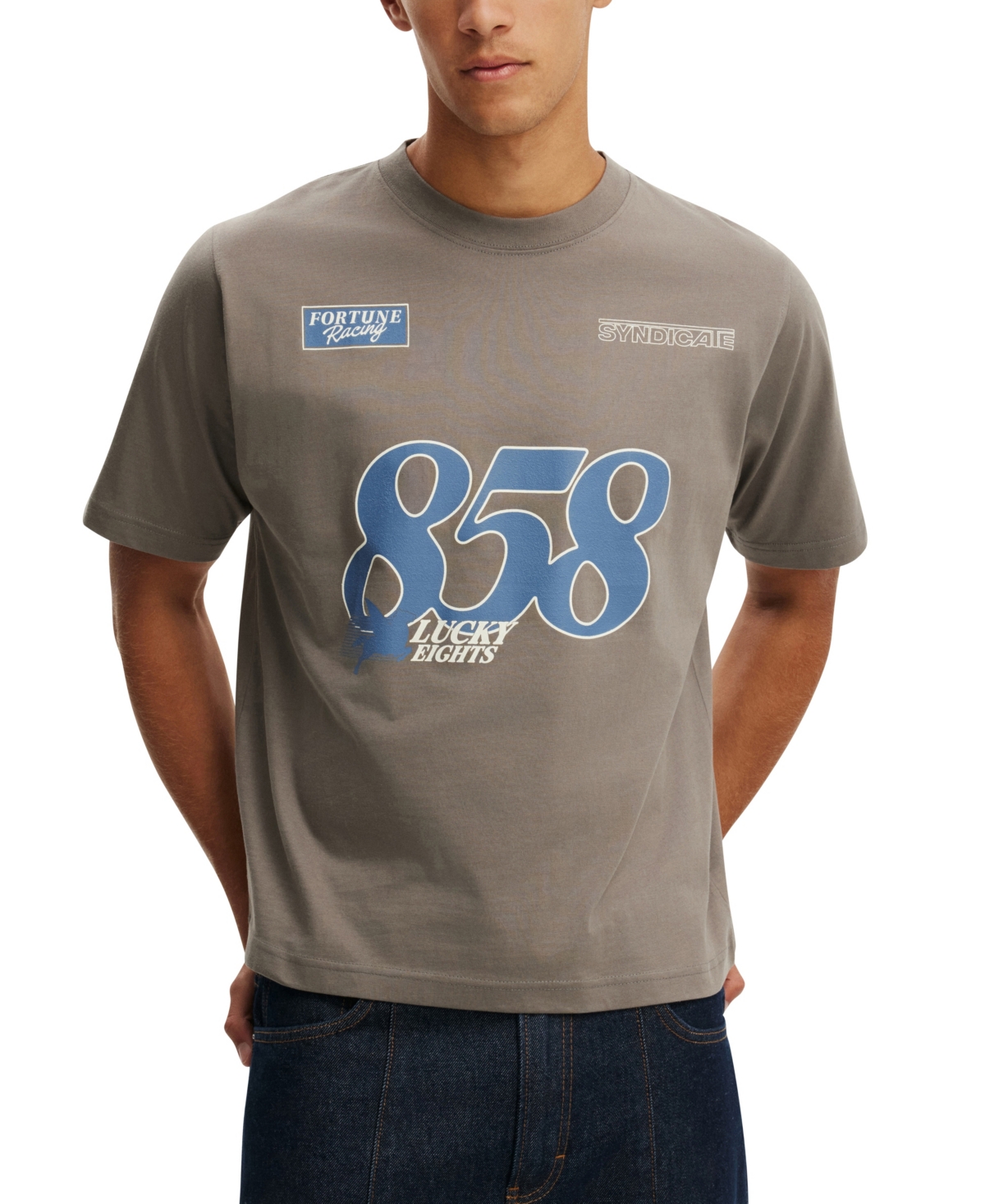 Click here for Cotton On Mens Cropped Modern-Fit Graphic T-Shirt... prices