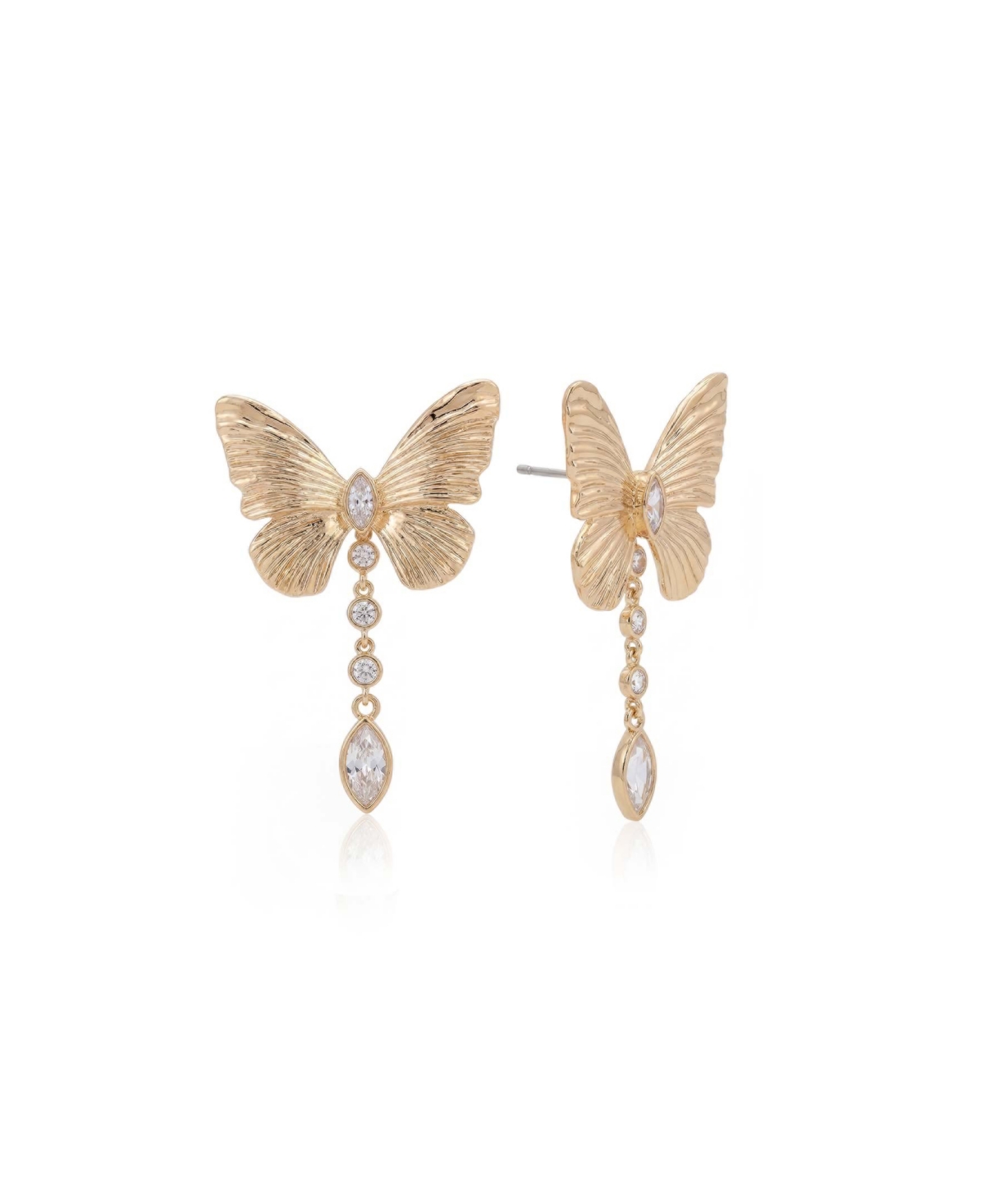 Click here for Ettika 18k Gold-Tone Butterfly Dangle Earrings - G... prices