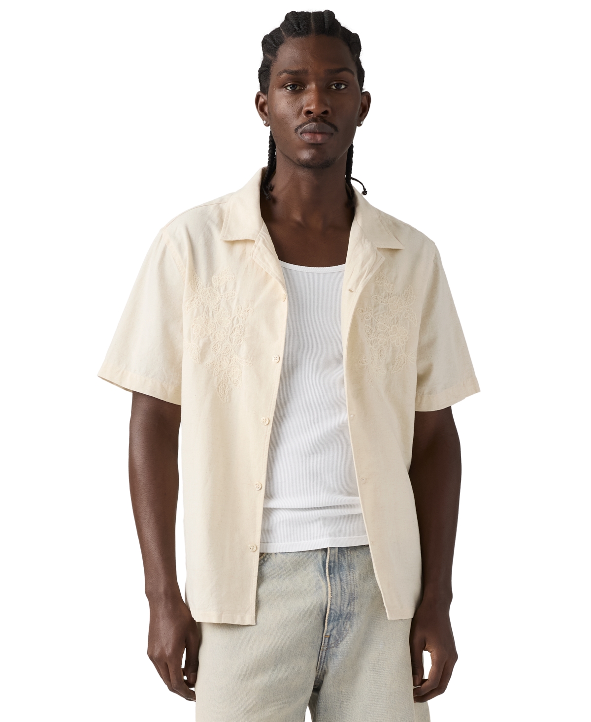 Click here for Levis Premium Mens Short-Sleeve Camp Collar Shirt... prices