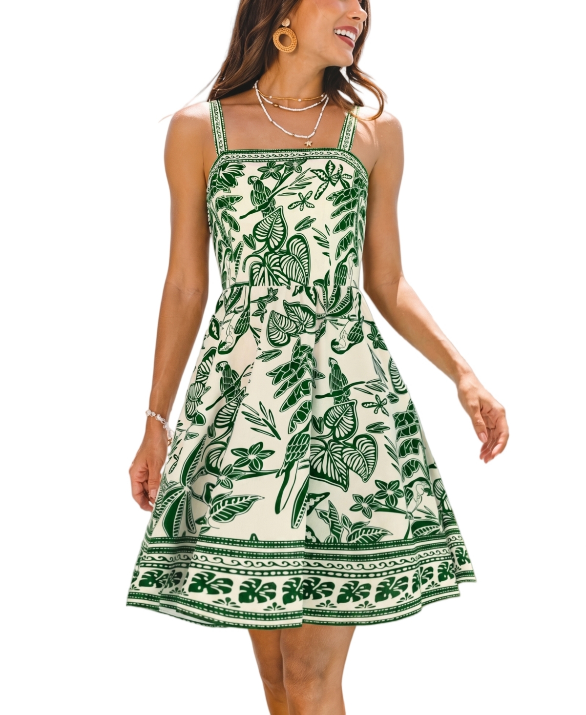 Click here for Cupshe Womens Floral Print Spaghetti Strap Dress -... prices