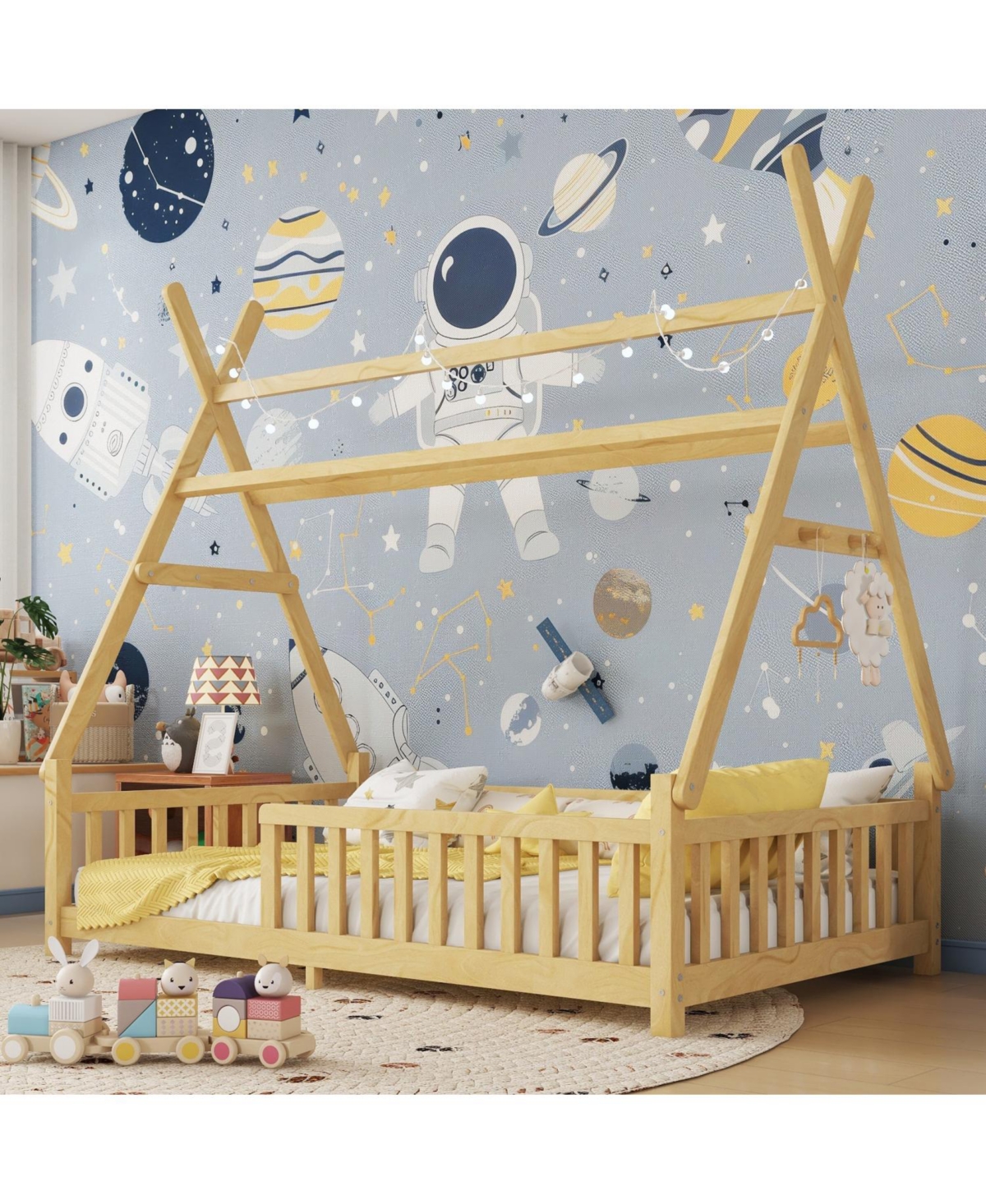 Click here for Rainsken Montesori Floor Bed for Kids  with Light... prices