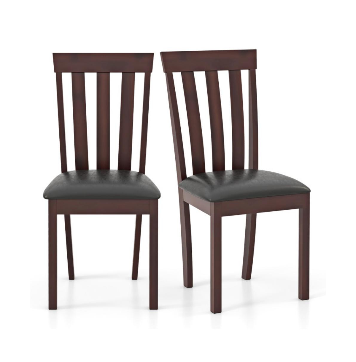 Click here for Slickblue Wooden Kitchen Dining Chairs Set of 2 wi... prices
