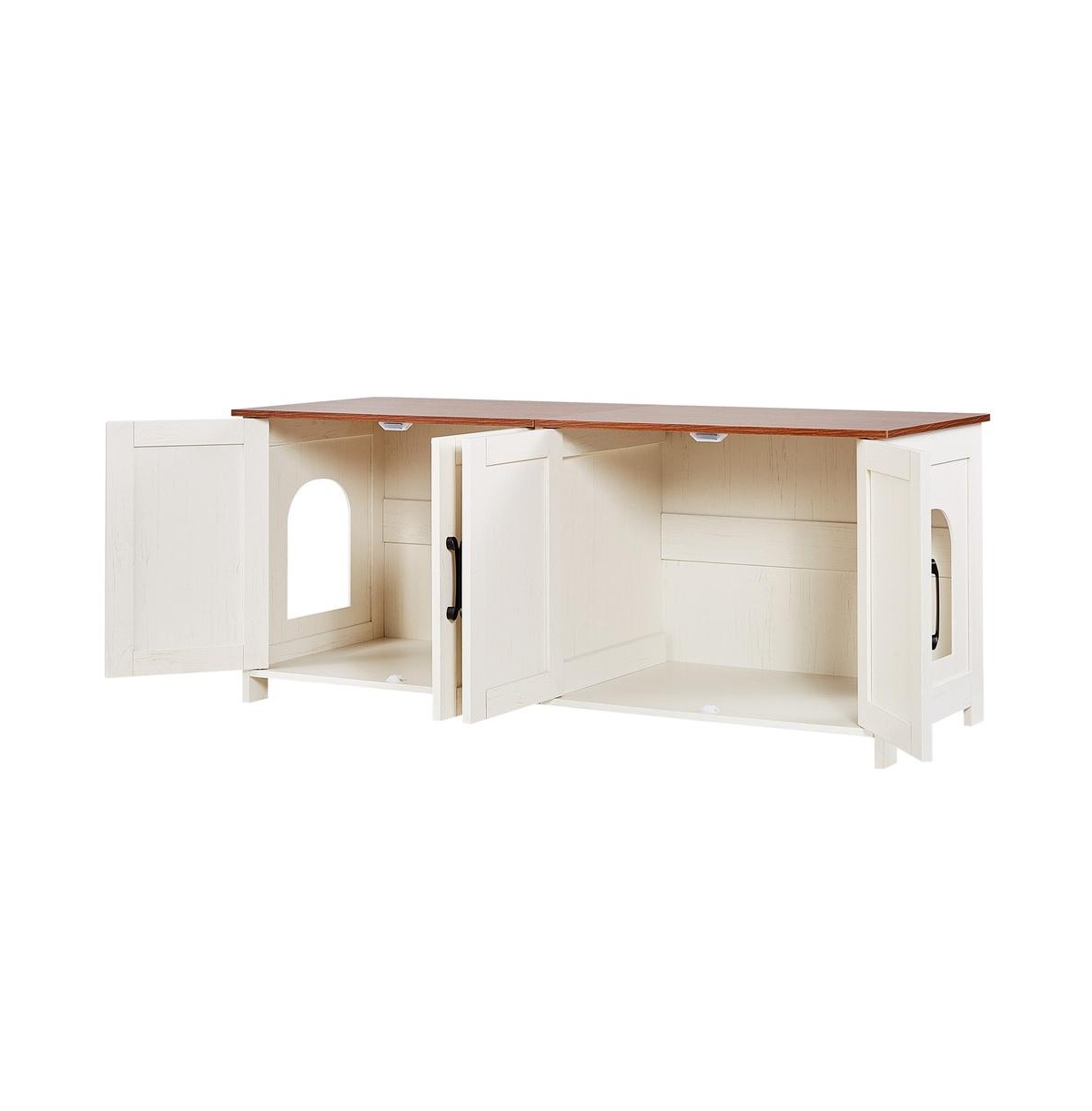 Click here for Sugift Cat Litter Box Enclosure for Multi Cats 47.... prices