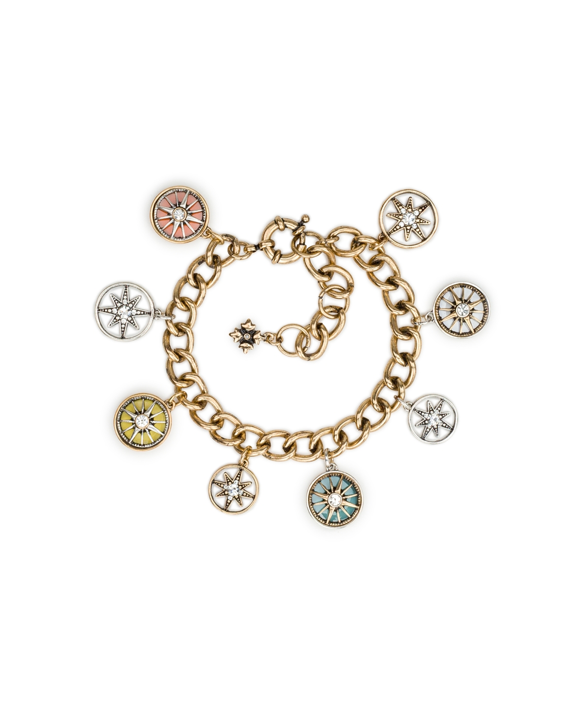 Click here for Patricia Nash Gold-Tone Plated Charm Bracelet - Tw... prices