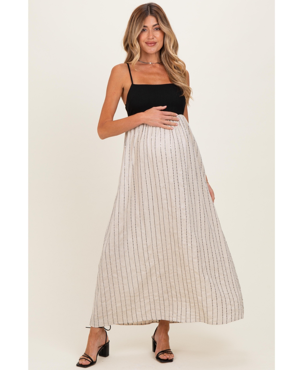 Click here for Pinkblush Maternity Black White Striped and Colorb... prices