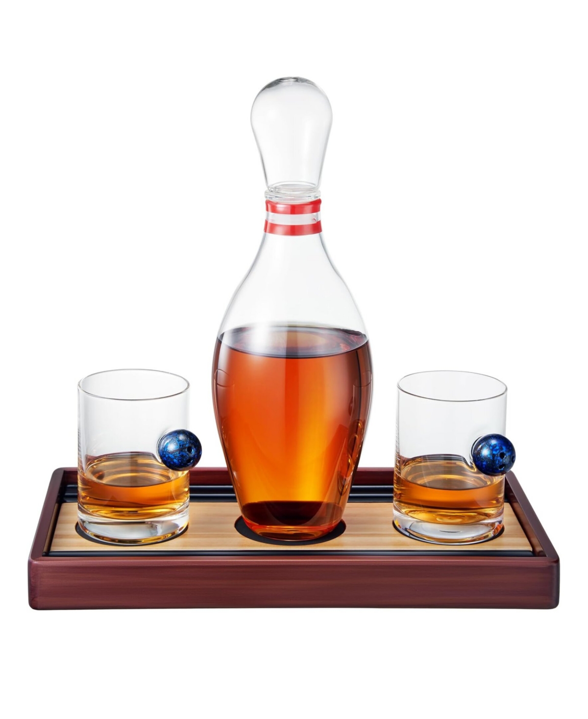 Click here for The Wine Savant Bowling Pin 3-Pc. Whiskey Decanter... prices