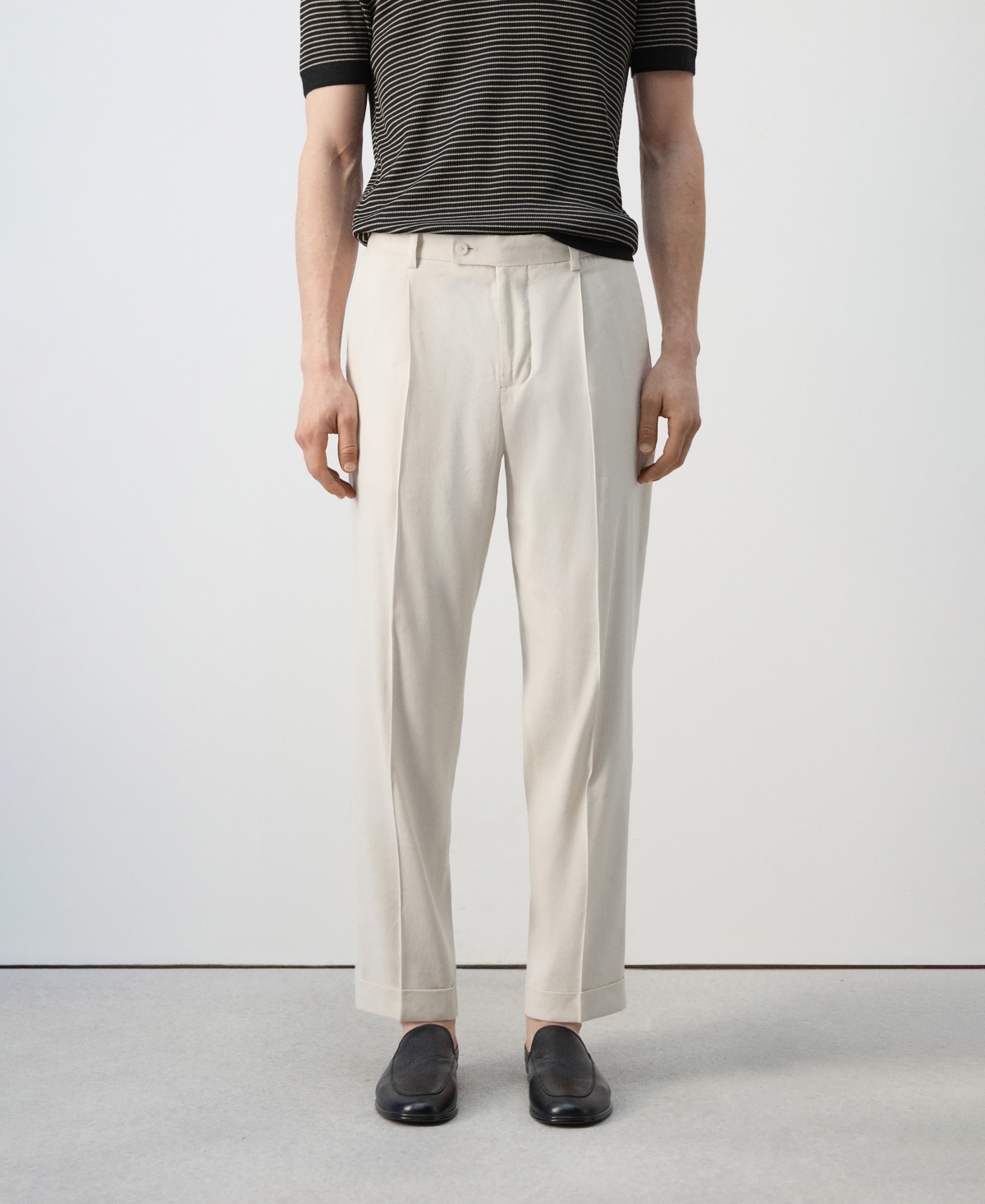 Click here for Mango Mens Boston Regular-Fit Suit Pants - Ecru prices