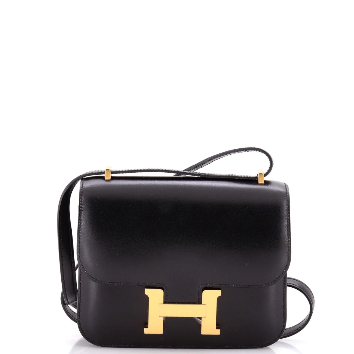 Click here for Pre-Owned Hermes 18 Constance Nm Bag Box Calf - Bl... prices