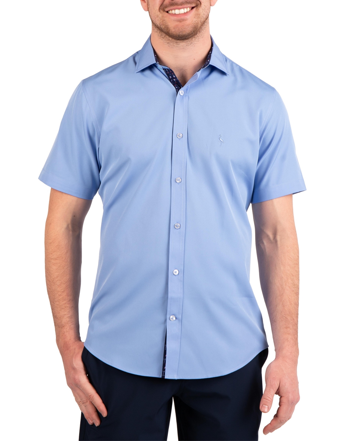 Click here for Tailorbyrd Mens Solid Performance Short Sleeve Shi... prices