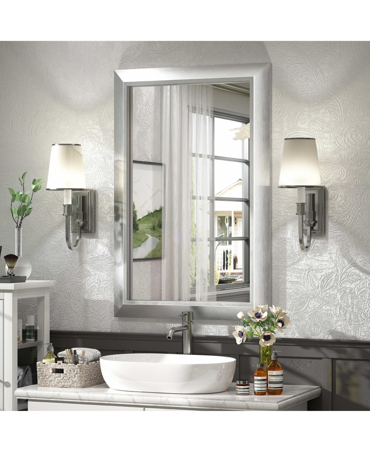 Click here for Apmir 24 x 36 Inch Thick Metal Framed Wall Mirrors... prices