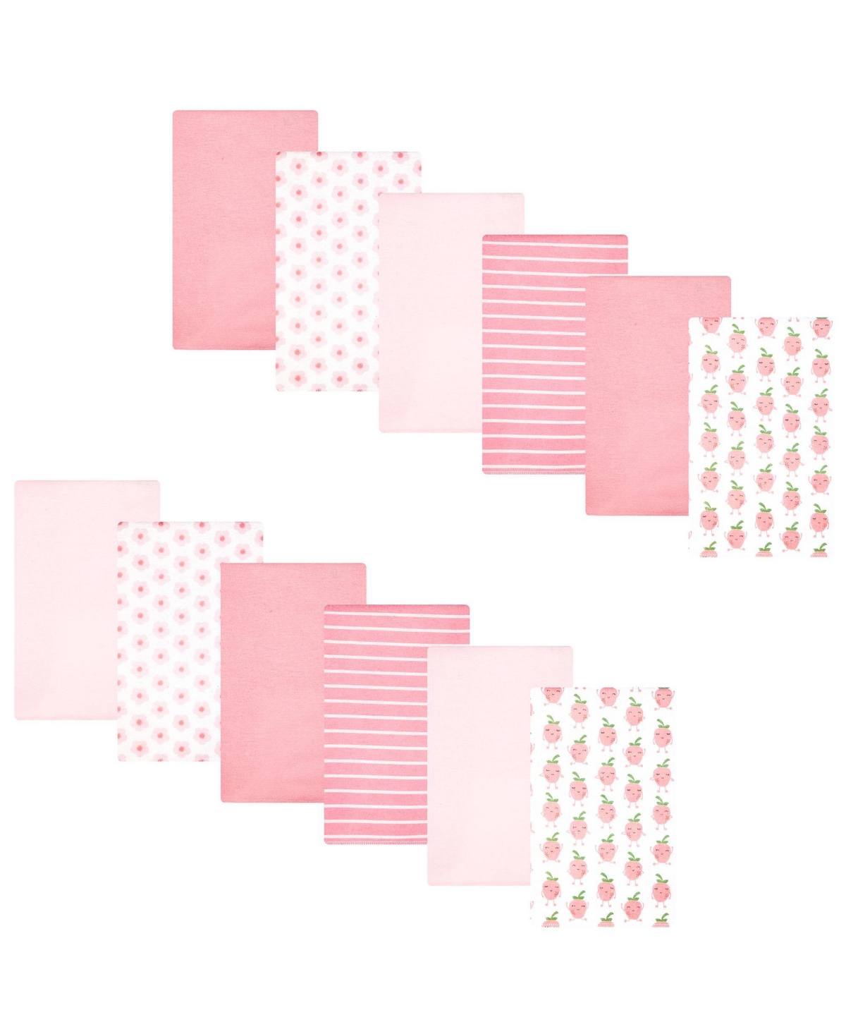 Click here for Hudson Baby Girl Cotton Poly Flannel Burp Cloths B... prices