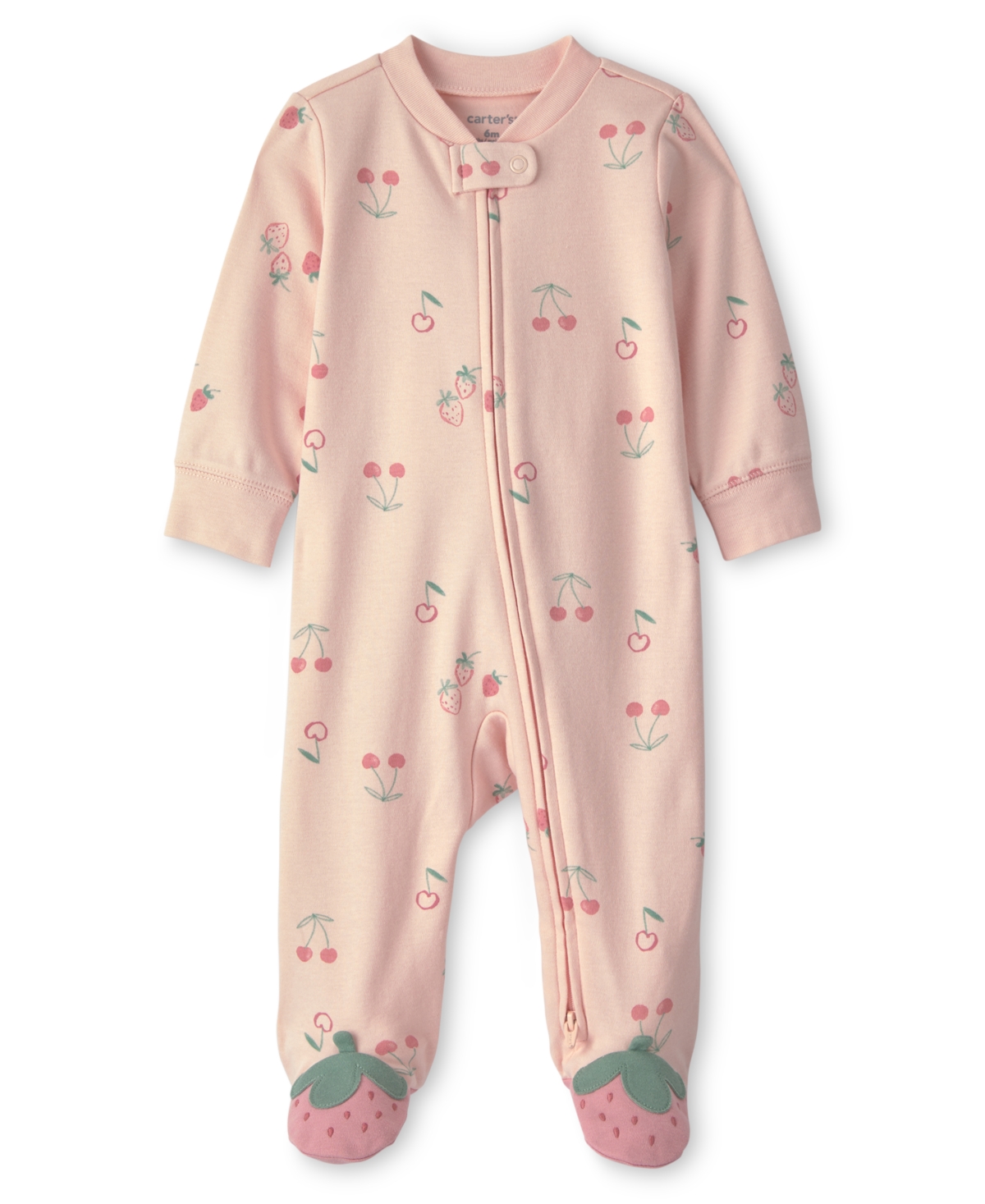 Click here for Carters Baby Girls Strawberry Snug Fit Sleep & Pla... prices
