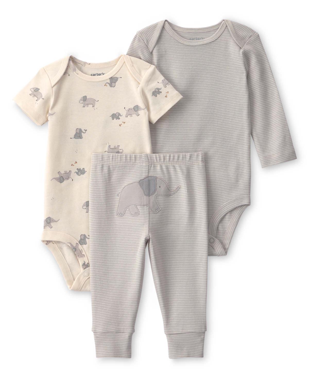 Click here for Carters Baby Girls or Boys Elephant Bodysuit & Pan... prices